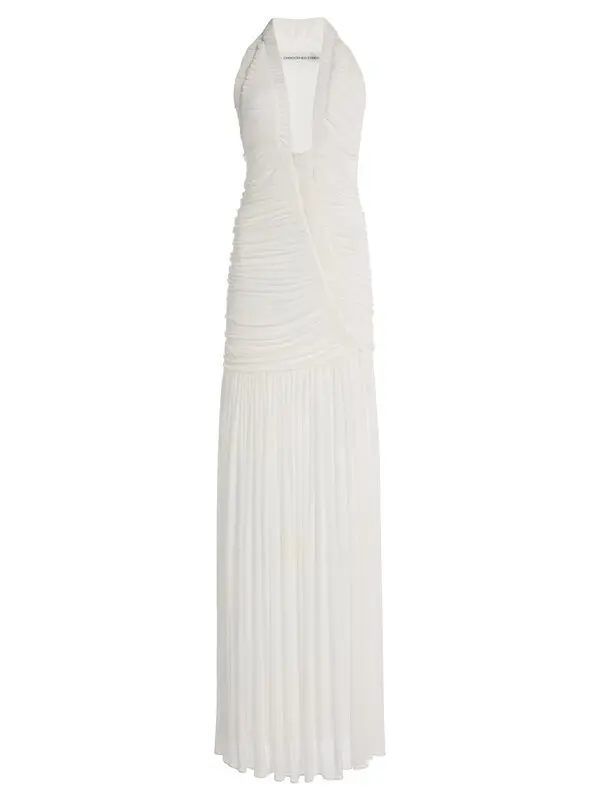 Christopher Esber Orion Ruched Gown - White