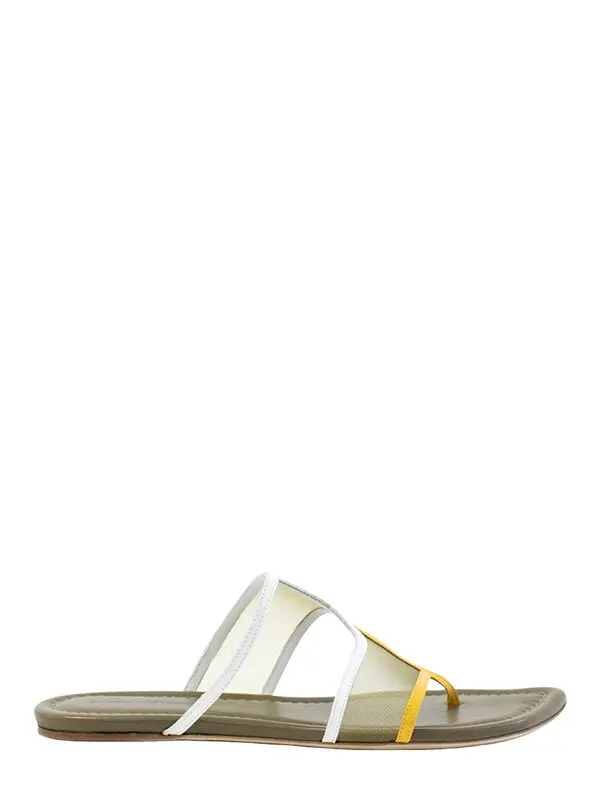Christopher Esber Paloma Vapour Mesh Sandals - Green