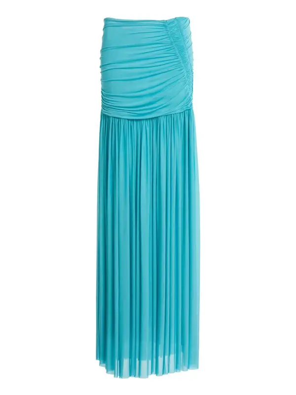 Christopher Esber Orion Swept Ruched Mini Skirt - Blue