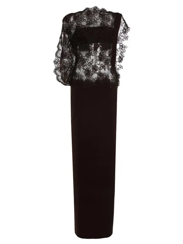 Christopher Esber Mahara Floating Lace Maxi Dress - Black