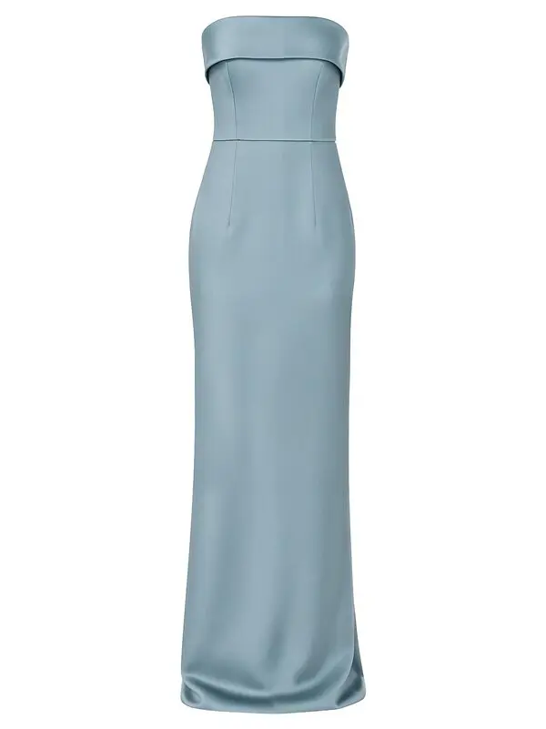THE NEW ARRIVALS ILKYAZ OZEL Rhea Bosphorus Fog Dress By - Light Blue