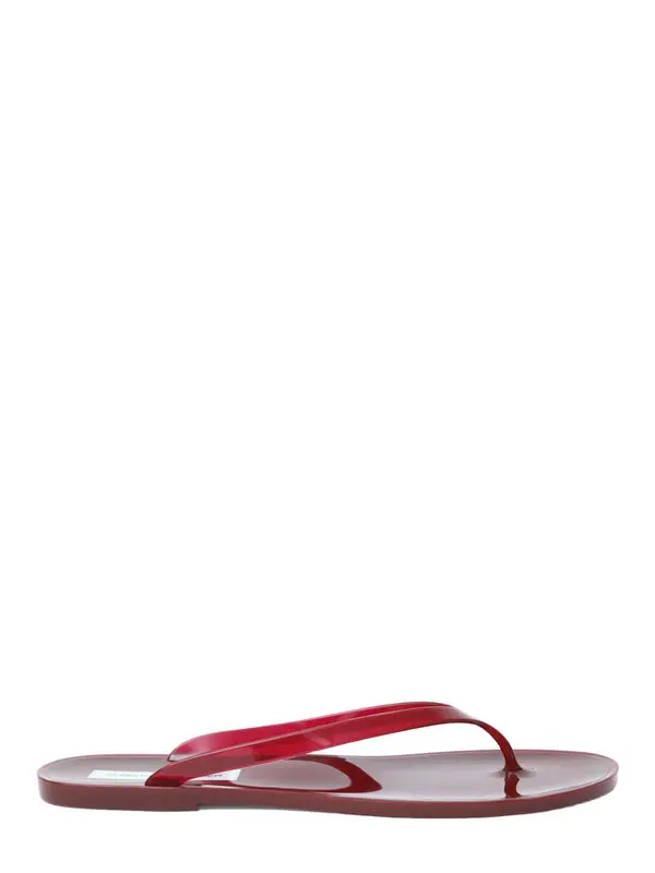 Christopher Esber Jo Pvc Flip Flop Sandals - Burgundy