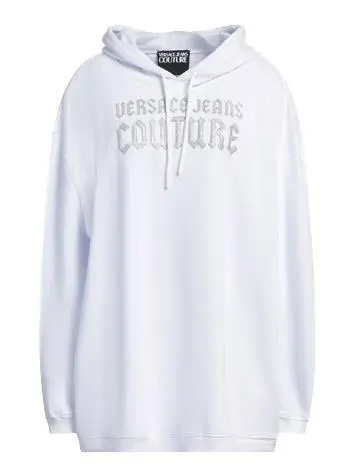 Versace Sweatshirt With Logo And Glitter Detail - White
