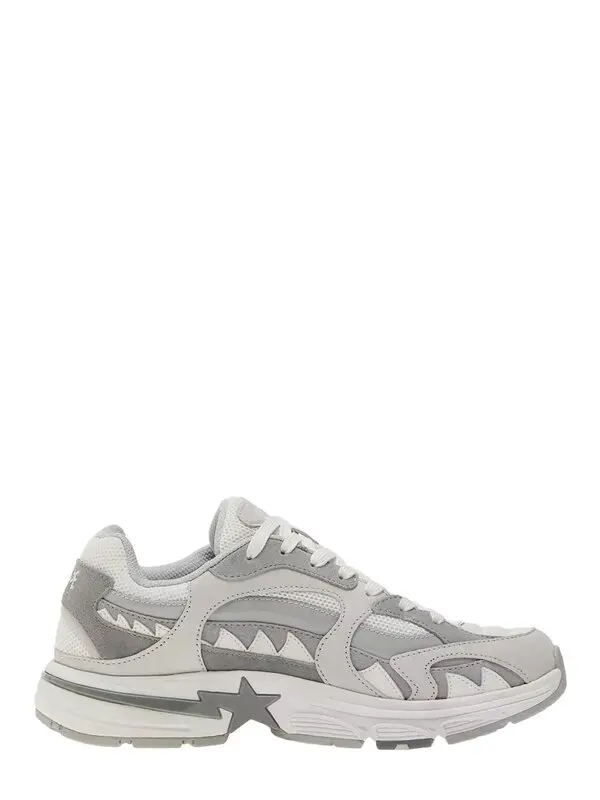 A BATHING APE Shark Sta #1 Low-top Sneakers - Grey