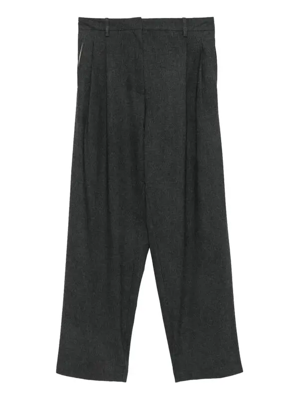 ALYSI Pleated Trousers - Grey