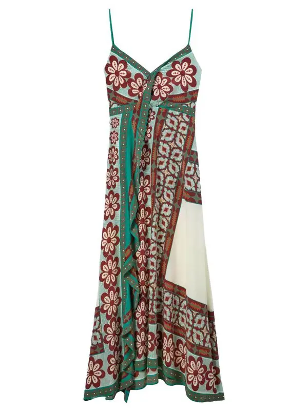 La DoubleJ Floral-print Maxi Dress - Neutrals