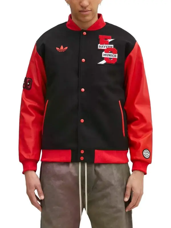 Adidas Fc Bayern Munich Varsity Jacket - Black