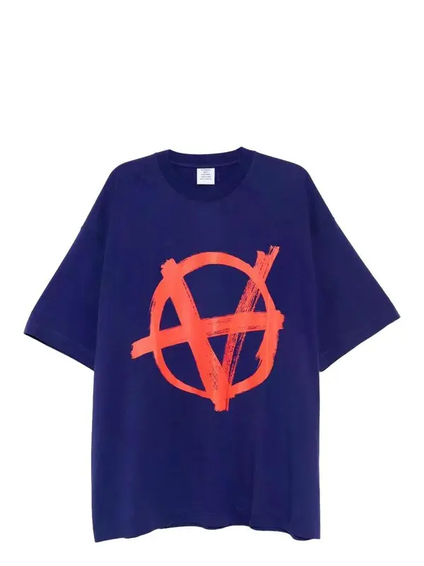 Vetements Graphic-printed T-shirt - Blue
