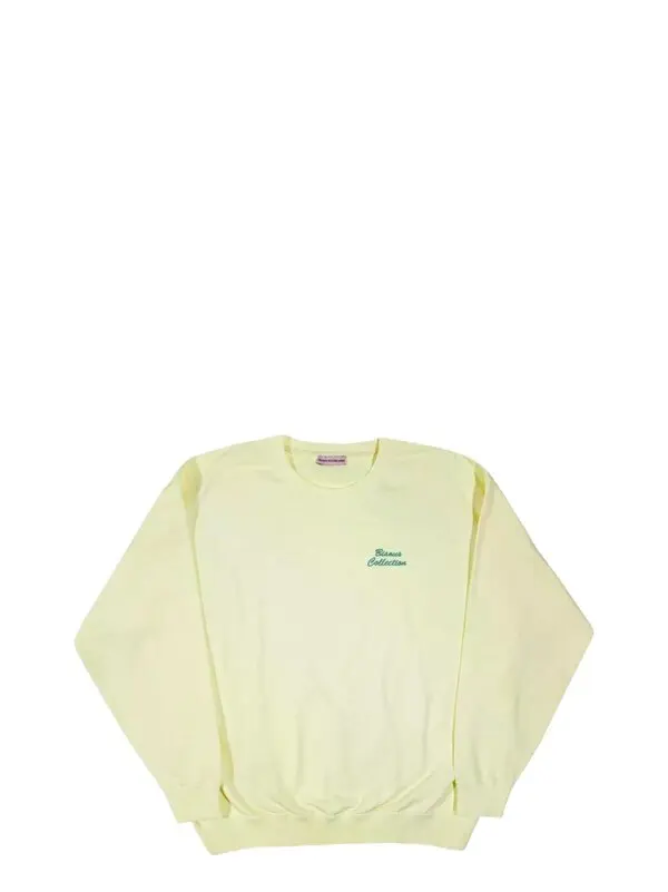 BISOUS SKATEBOARDS Embroidered Crew-neck Sweatshirt - Yellow