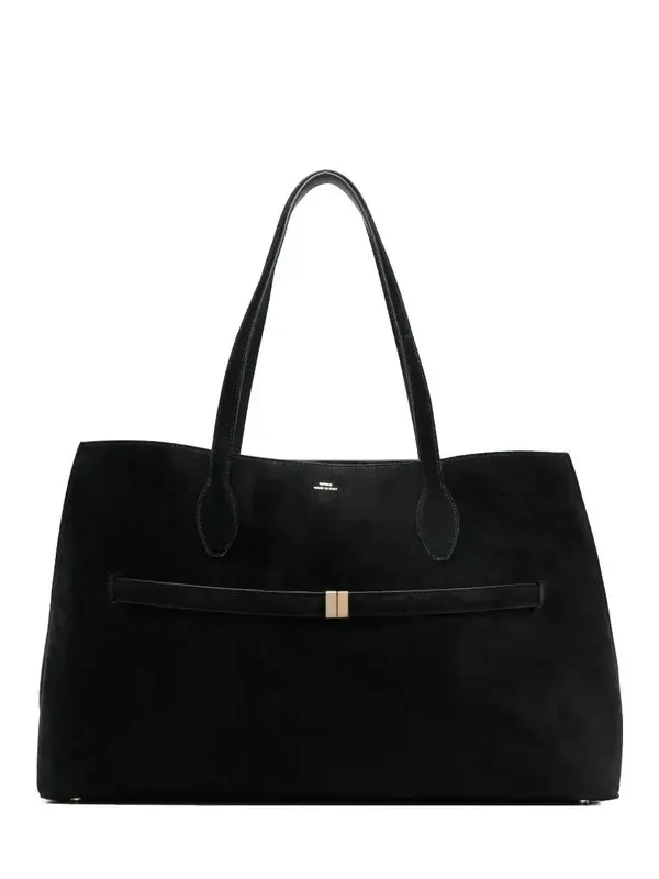 TOTEME Suede Shoulder Bag - Black