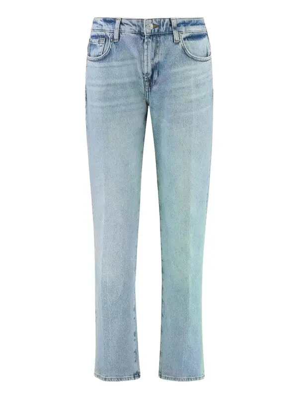 7 For All Mankind Calie Straight Jeans - Blue