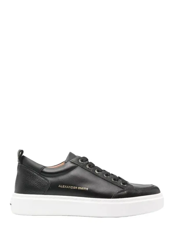 ALEXANDER SMITH Bond Leather Sneakers - Black