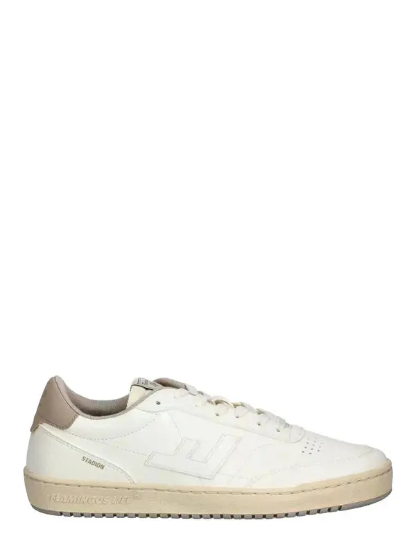 Flamingos Perforated-detail Leather Sneakers - White