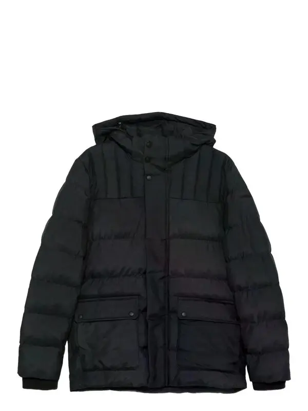 Geox Quilted Hooded Sanford Jacket - Black