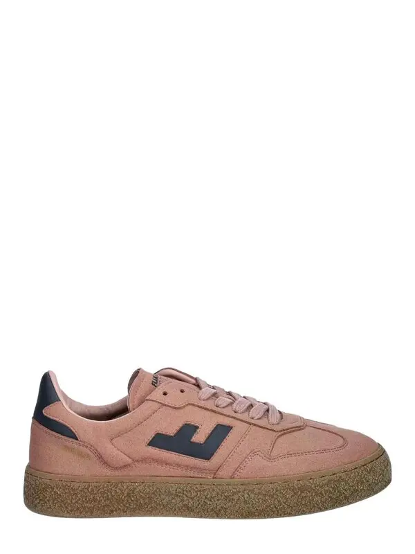 Flamingos Suede Sneakers With Logo - Pink