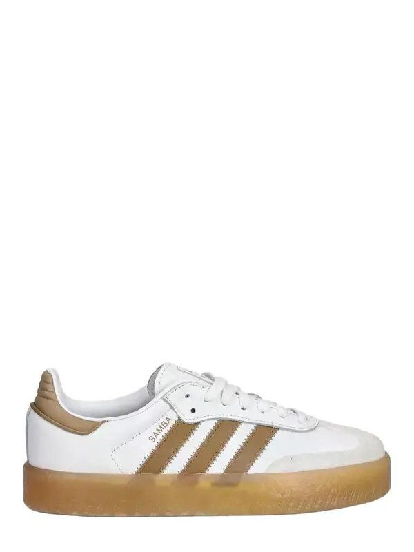 Adidas Sambae Three-stripe Sneakers - White