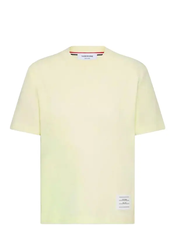 Thom Browne 4-bar Stripe T-shirt - Yellow