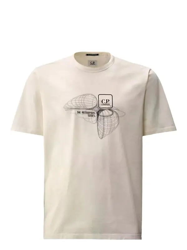 C.P. COMPANY Metropolis Series Graphic T-shirt - Neutrals