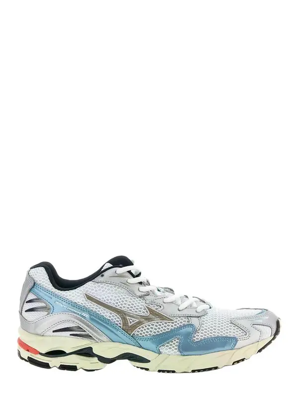 Mizuno Wave Rider Leather Trainers - White