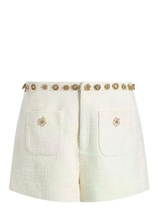 Cinq À Sept Ansey Embellished Shorts - White