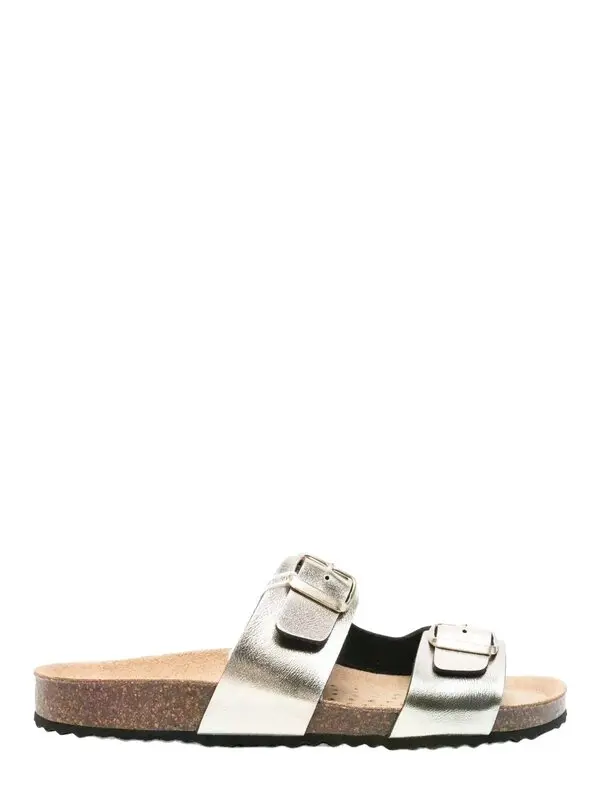 Geox Brionia Buckle-detail Sandals - Gold