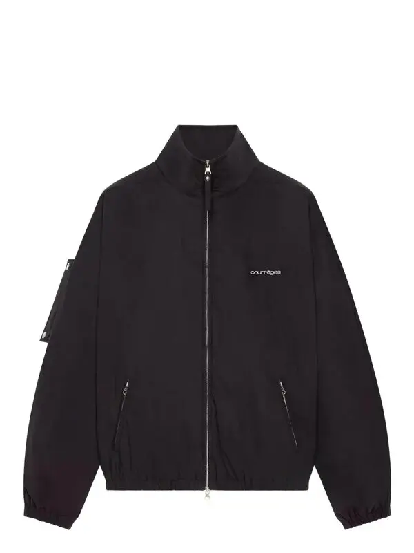 COURREGES Zip-up Bomber Jacket - Black