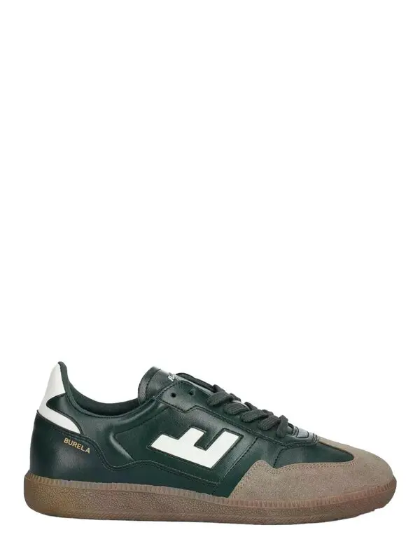 Flamingos Suede-panel Leather Sneakers - Green