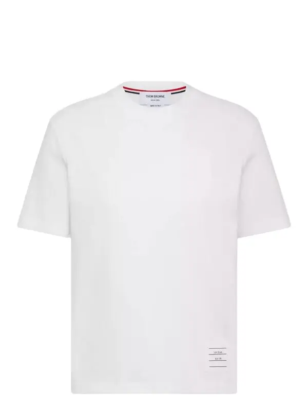 Thom Browne 4-bar Stripe-detail T-shirt - White