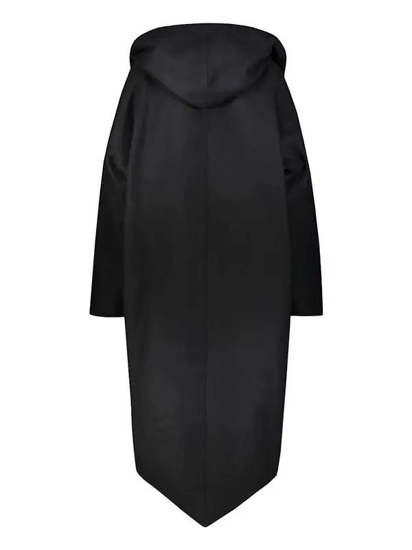 Alexandre Vauthier Hooded Asymmetrical Coat - Black