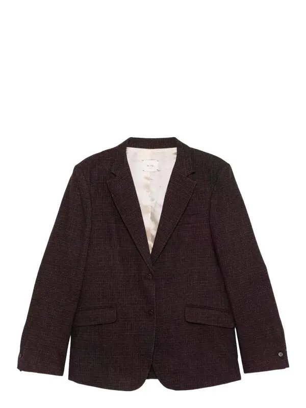 ALYSI Checked Blazer - Red