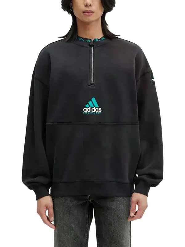 Adidas Eqt Half-zip Sweatshirt - Black