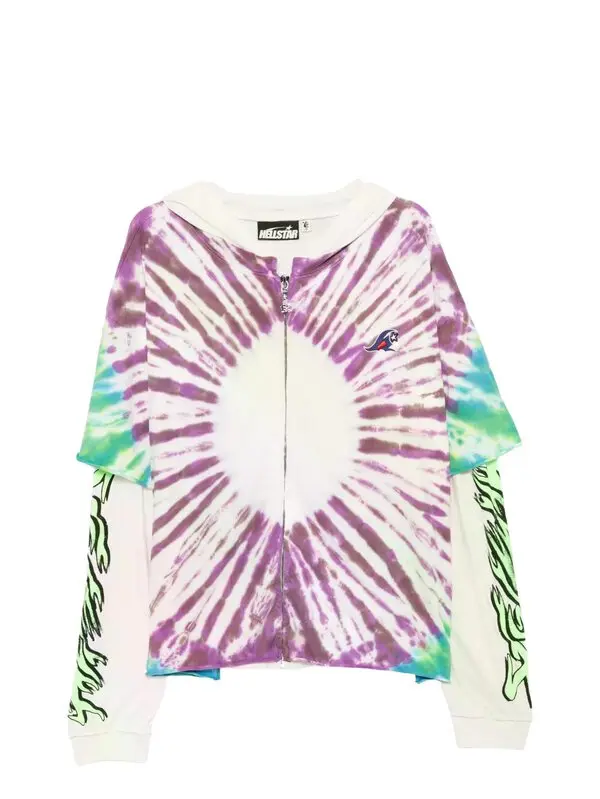 HELLSTAR Tie-dye Hoodie - Purple