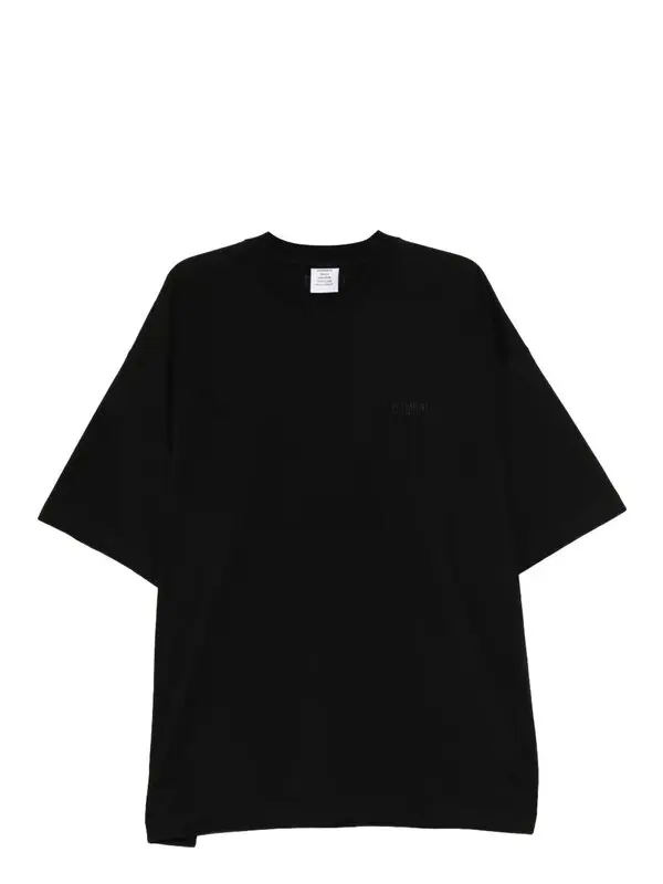 Vetements Cotton T-shirt - Black