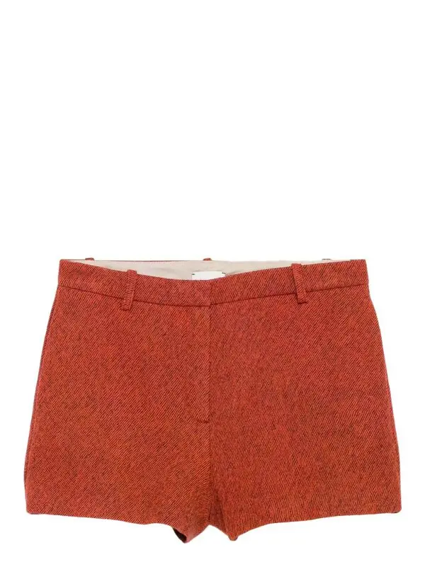 ALYSI Twill Tailored Shorts - Orange