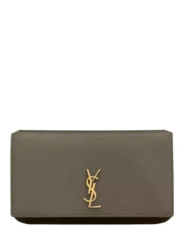 Saint Laurent Logo-plaque Flap Mini Bag - Green