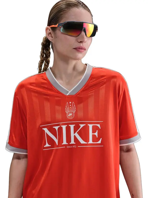 Nike Sportswear V-neck Jersey Top - Red