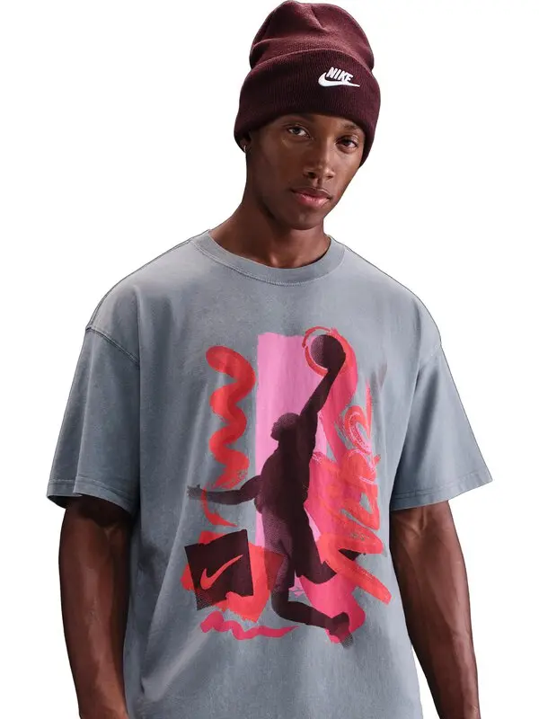 Nike Max90 Basketball T-shirt - Grey
