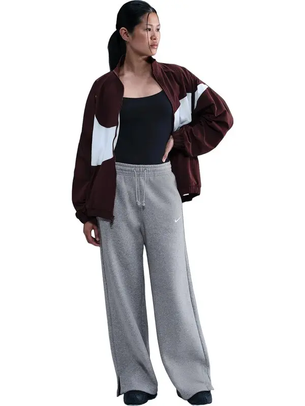Nike Sportswear Phoenix Fleece High-waisted Wide-leg Pants - Grey