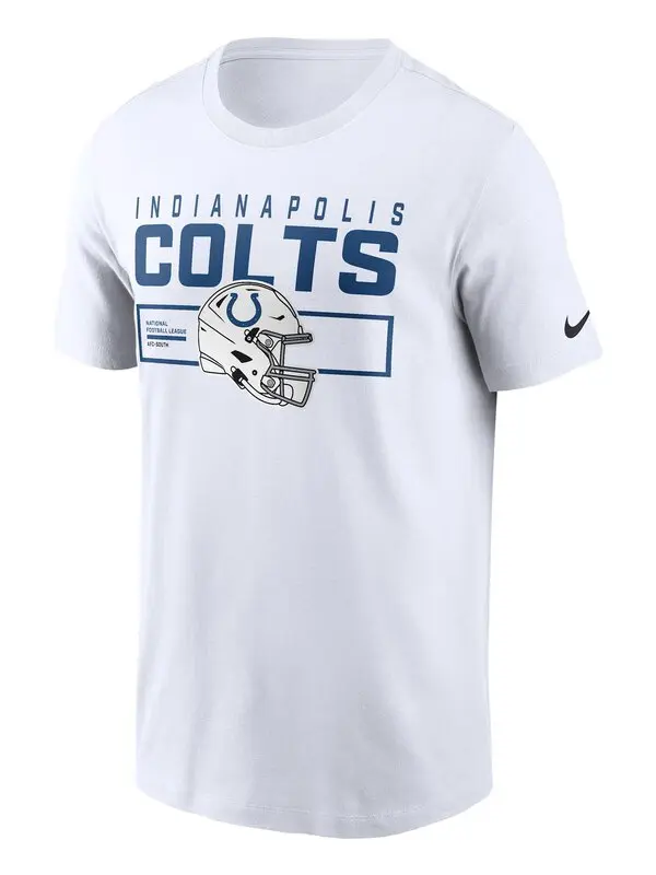 Nike Indianapolis Colts Helmet Essential Nfl T-shirt - White