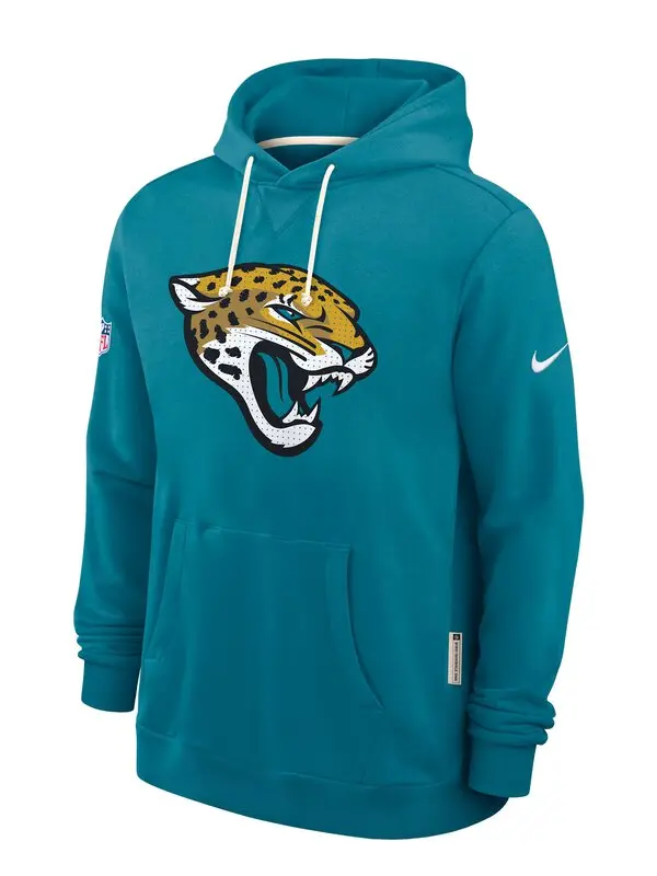 Nike Jacksonville Jaguars Initial Home Sideline Dri-fit Nfl Pullover Hoodie - Green