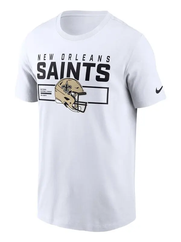 Nike New Orleans Saints Helmet Essential Nfl T-shirt - White
