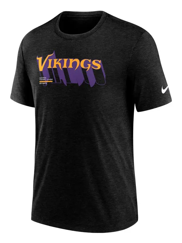 Nike Minnesota Vikings Long Pass Nfl T-shirt - Black