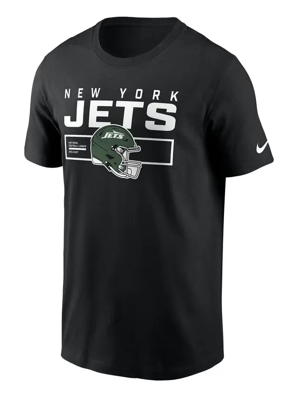 Nike New York Jets Helmet Essential Nfl T-shirt - Black