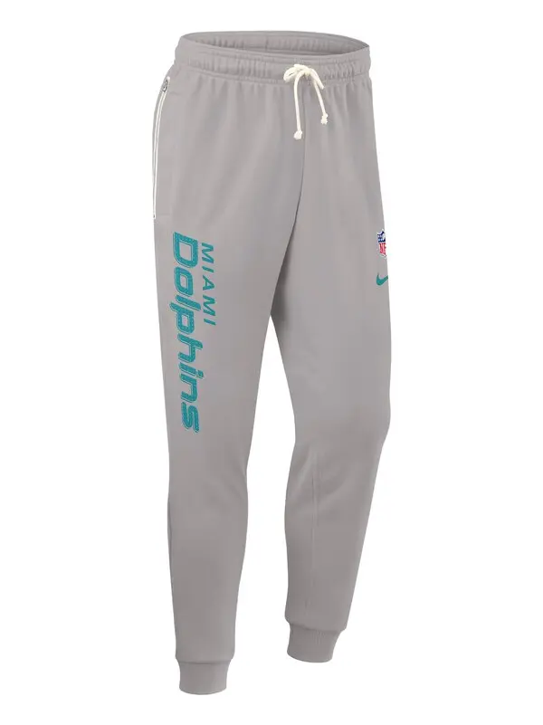 Nike Miami Dolphins Ground Game Sideline Dri-fit Nfl Taper Pants - Grey