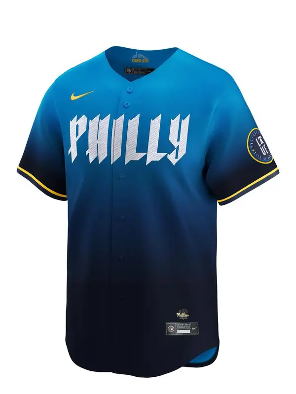 Nike J.t. Realmuto Philadelphia Phillies City Connect Dri-fit Adv Mlb Limited Jersey - Blue
