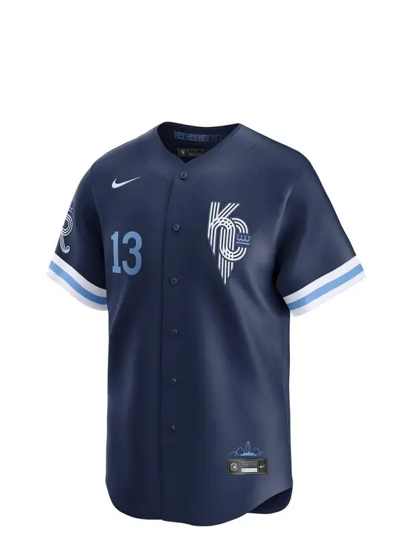Nike Salvador Perez Kansas City Royals City Connect Dri-fit Adv Mlb Limited Jersey - Blue