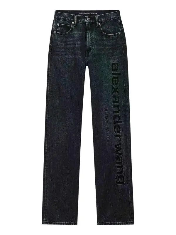 Alexander Wang Logo-detail Jeans - Grey