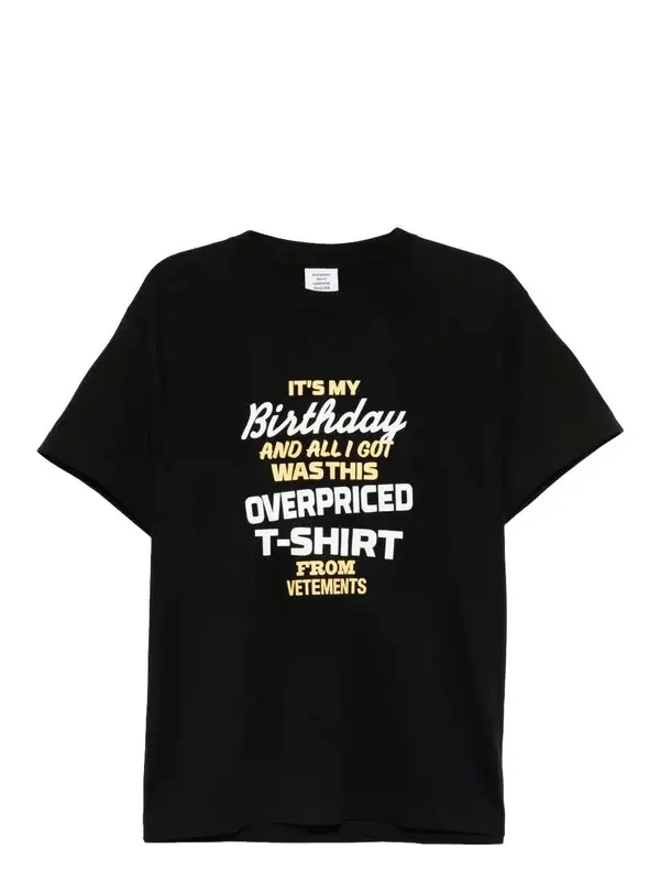Vetements Graphic-printed T-shirt - Black