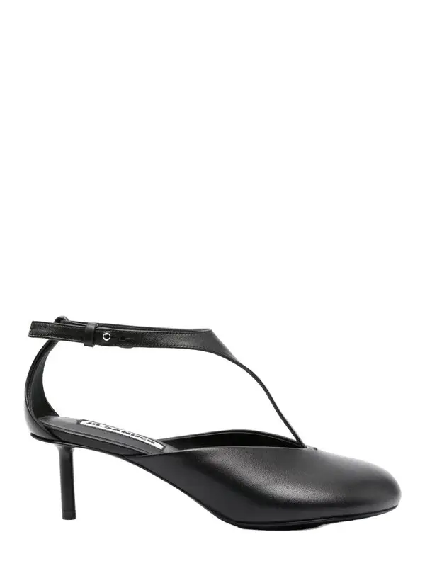 JIL SANDER 65mm Leather Pumps - Black