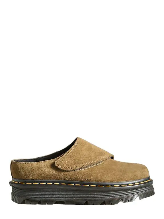Dr. Martens Zebzag Anywair Mules - Olive Green Suede